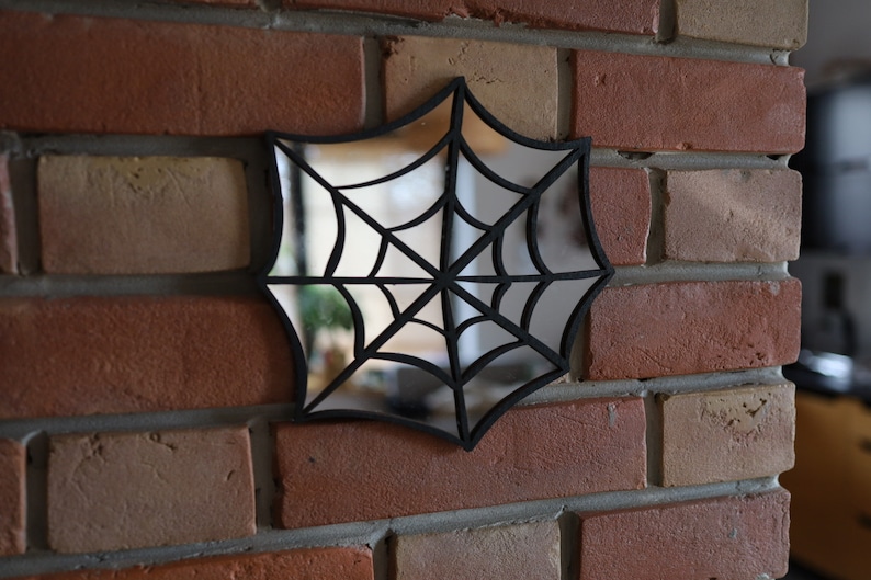 Spider Web Mirror Silver Spider's Web - Etsy