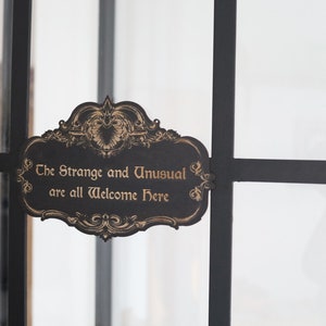 Victorian Wood Engraved Wall Art, Gothic Decor, Door Sign - Etsy