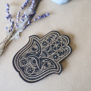 Wooden Hamsa Hand, Yoga Gift, Hand of Fatima Gift, Hamsa Hand Decor - Etsy