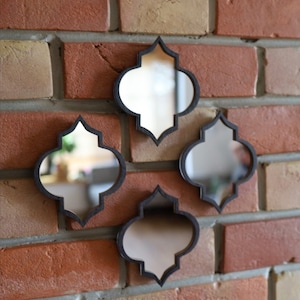 Moroccan Mirrors, Set of 4, Gold or Silver, Oriental - Etsy