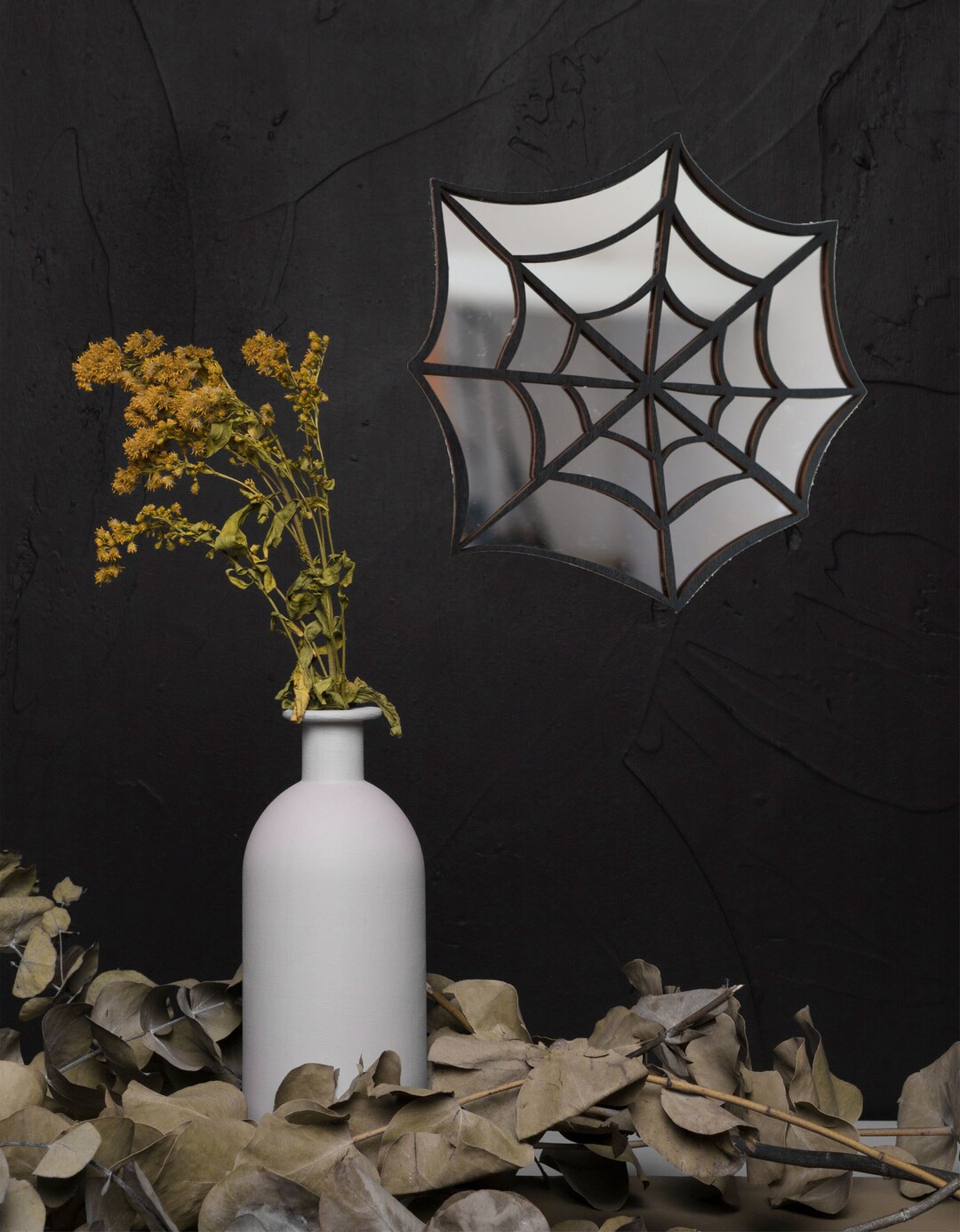 Spider Web Mirror, Silver, Spider's Web - Etsy