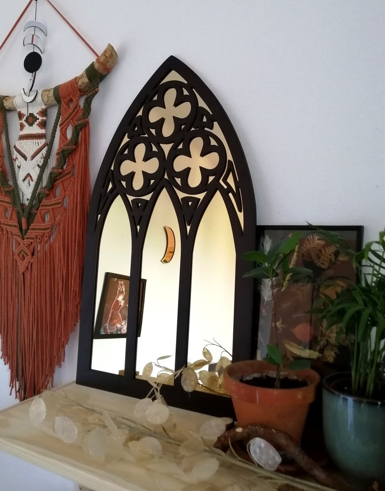 One Big Gothic Mirror GOLD or SILVER - Etsy