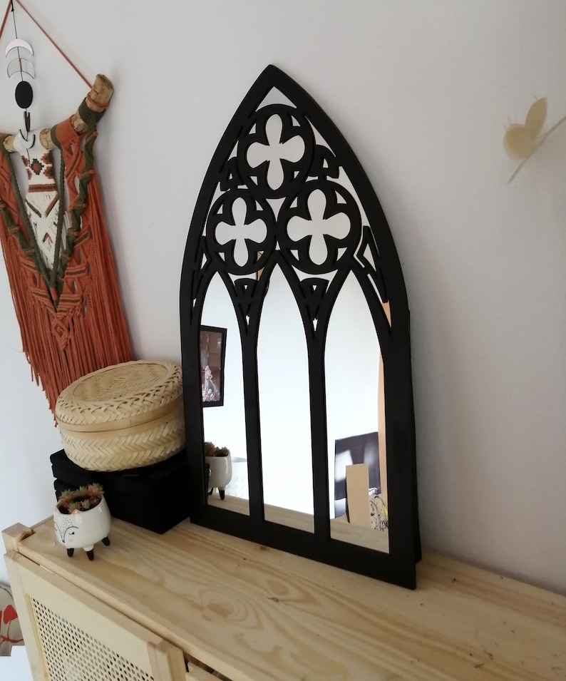 One Big Gothic Mirror GOLD or SILVER | Etsy