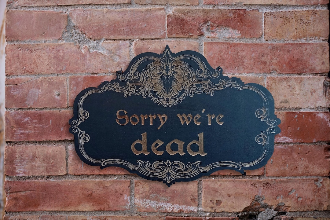 Wood Engraved Door Sign, Victorian Wall Art, Gothic Decor, - Etsy