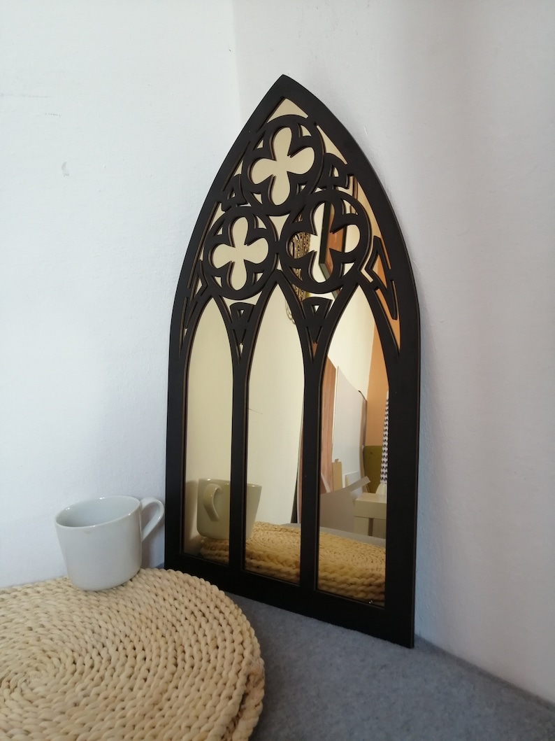 One Big Gothic Mirror, GOLD or SILVER - Etsy