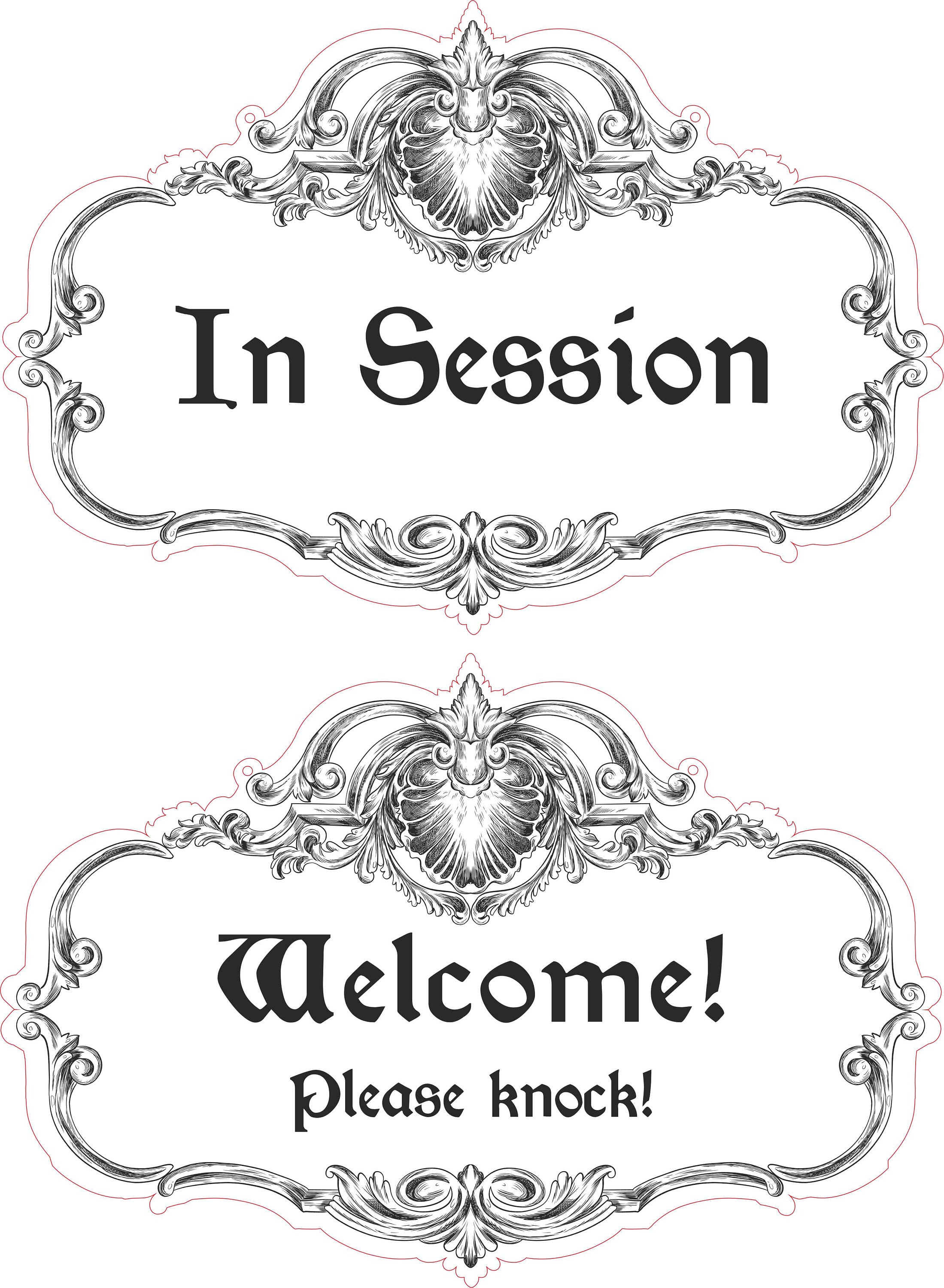 Victorian Door Sign, Wood Engraved Wall Art, Gothic Decor - Etsy