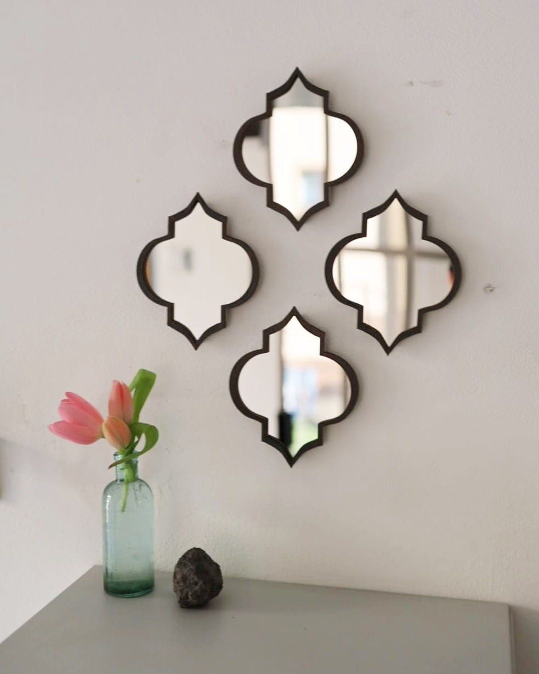 Moroccan Mirrors, Set of 4, Gold or Silver, Oriental - Etsy
