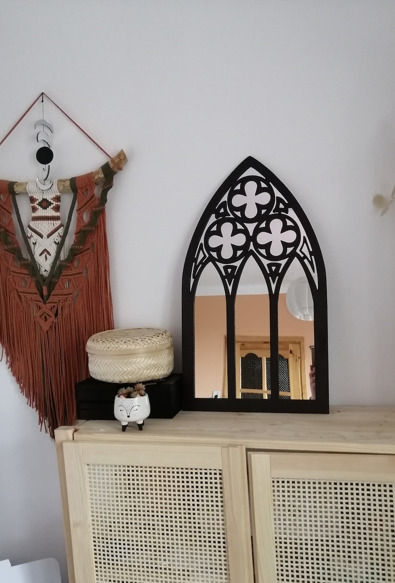 One Big Gothic Mirror, GOLD or SILVER - Etsy