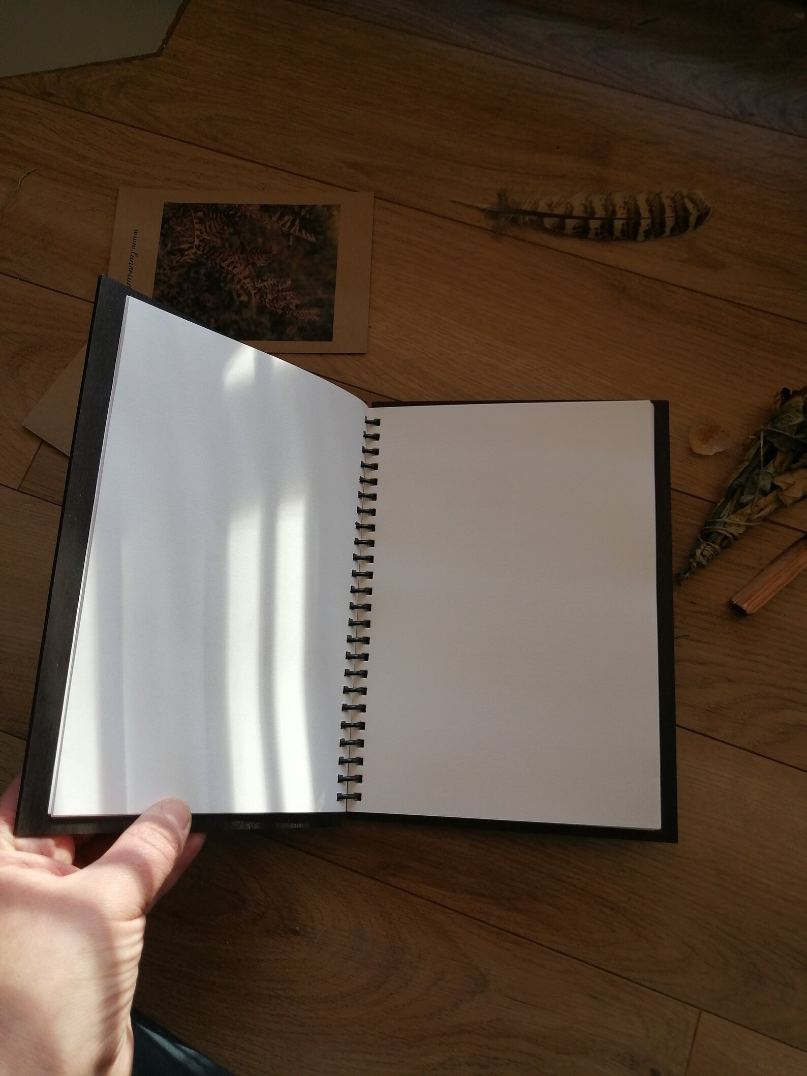 Moth Wooden Notebook, Moon Witch Journal, Sketchbook, Engraved Notebook ...