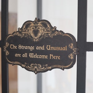 Victorian Wood Engraved Wall Art, Gothic Decor, Door Sign - Etsy