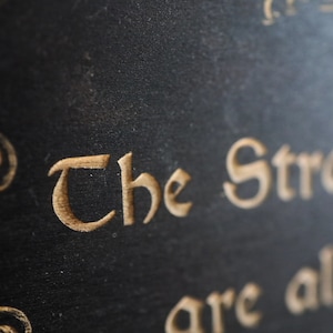 Victorian Wood Engraved Wall Art, Gothic Decor, Door Sign - Etsy