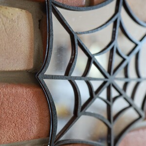 Spider Web Mirror, Silver, Spider's Web - Etsy