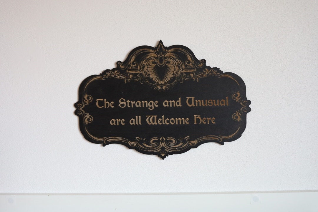 Victorian Door Sign, Wood Engraved Wall Art, Gothic Decor - Etsy