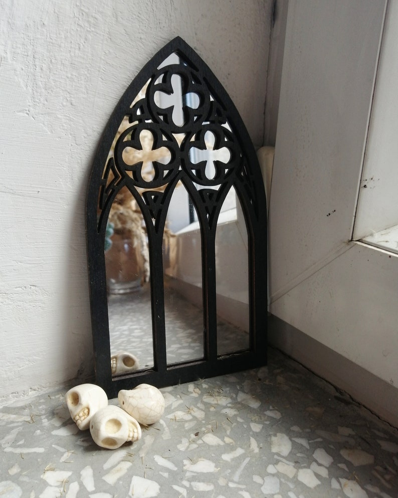 One Big Gothic Mirror, GOLD or SILVER - Etsy