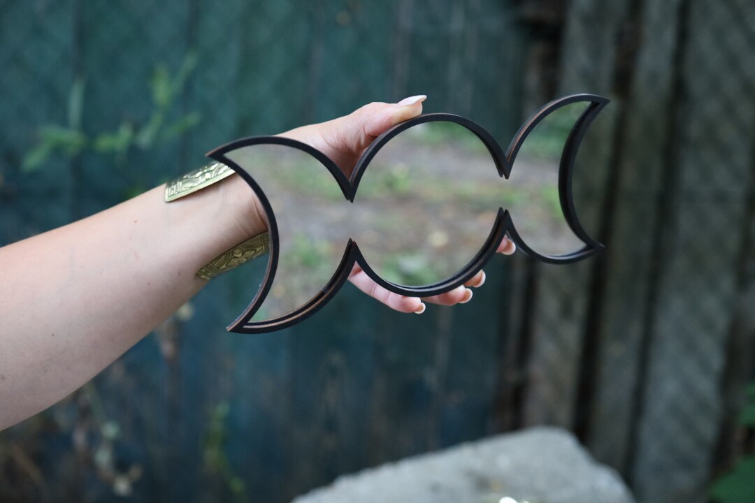 Triple Goddess Mirror, Moon Phases Mirror, Triple Moon - Etsy