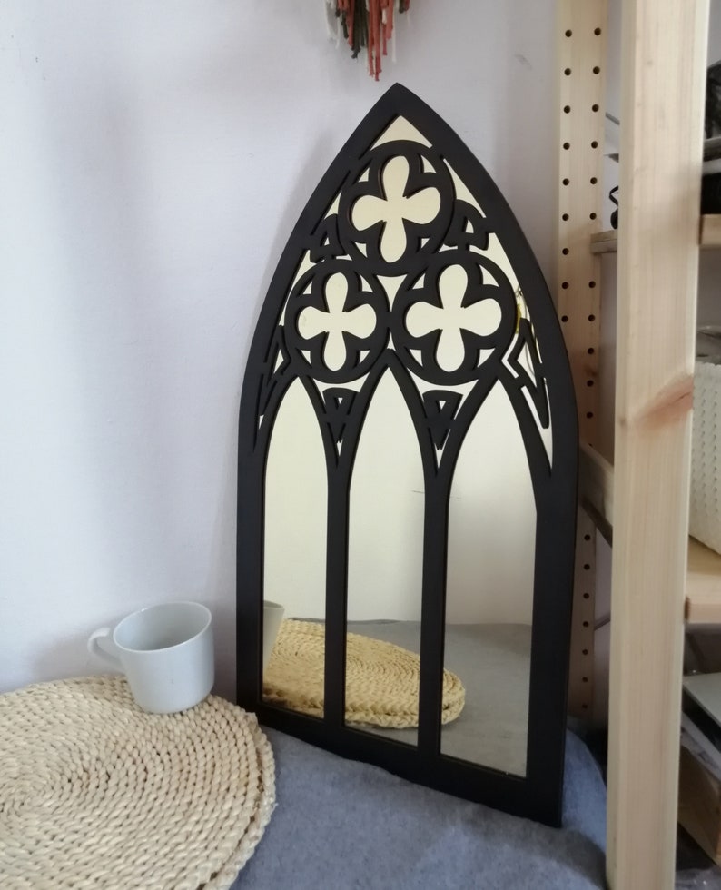One Big Gothic Mirror GOLD or SILVER - Etsy