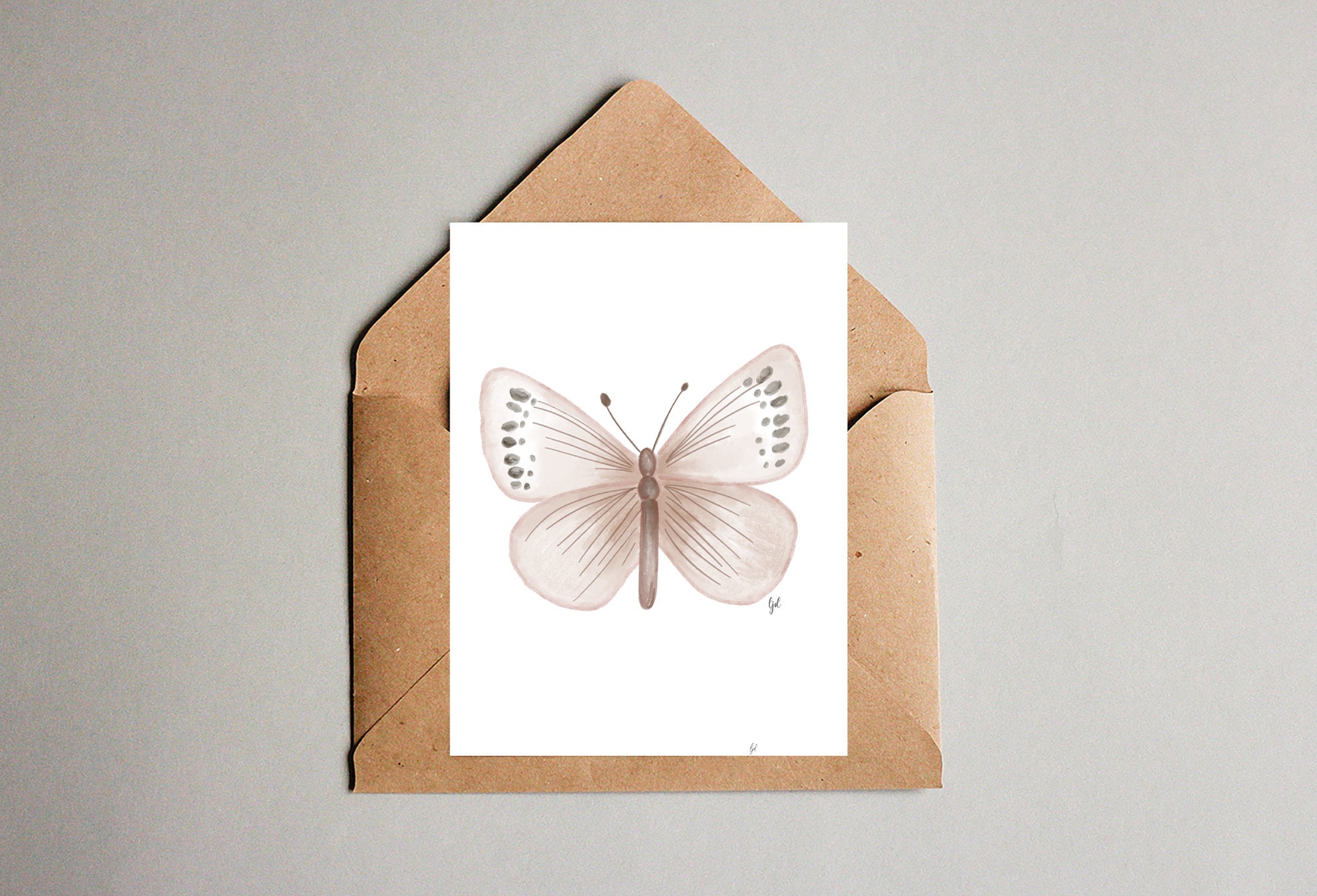 Butterfly Notecards | Blank Inside | Original Art | Greeting Card | Set ...