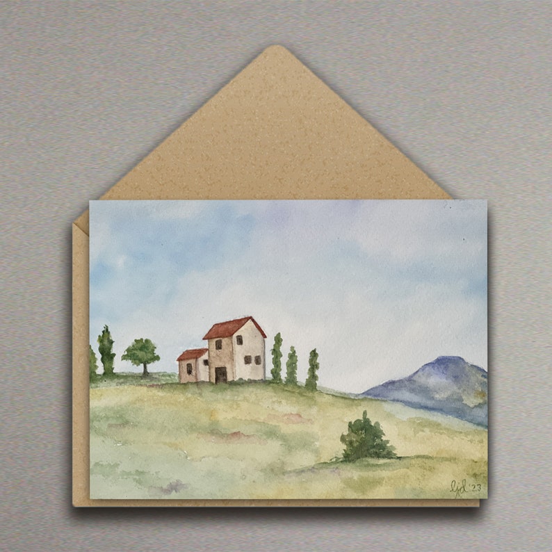 Countryside Farmhouse Notecards | Blank Inside | Greeting Card | Set of ...