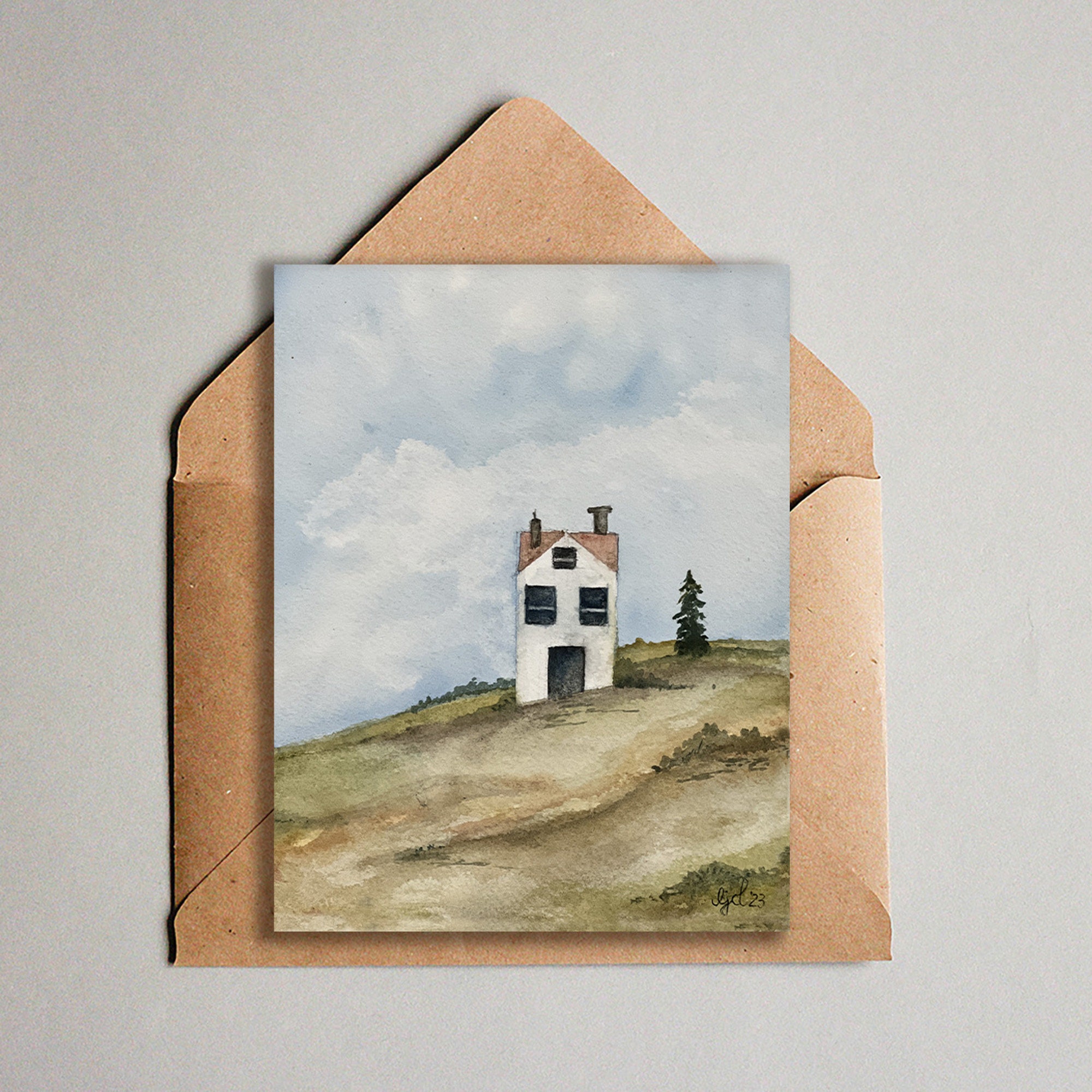 Countryside Farmhouse Notecards | Blank Inside | Greeting Card | Set of ...