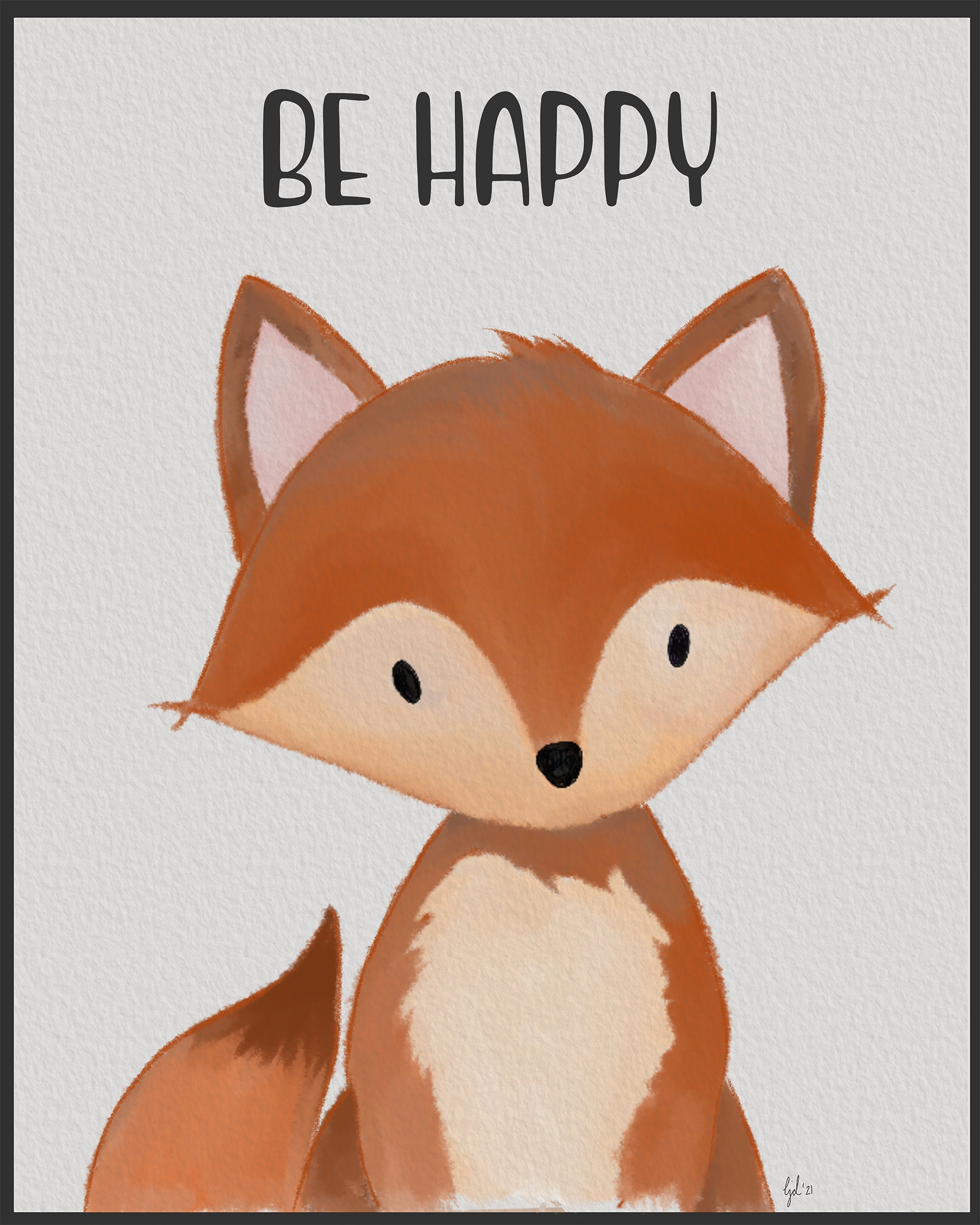 Classroom Posters, Forest Animals Encouragement Paintings, Be Brave, Be ...