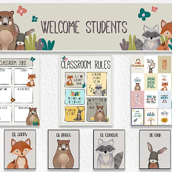 Woodland Classroom - Etsy