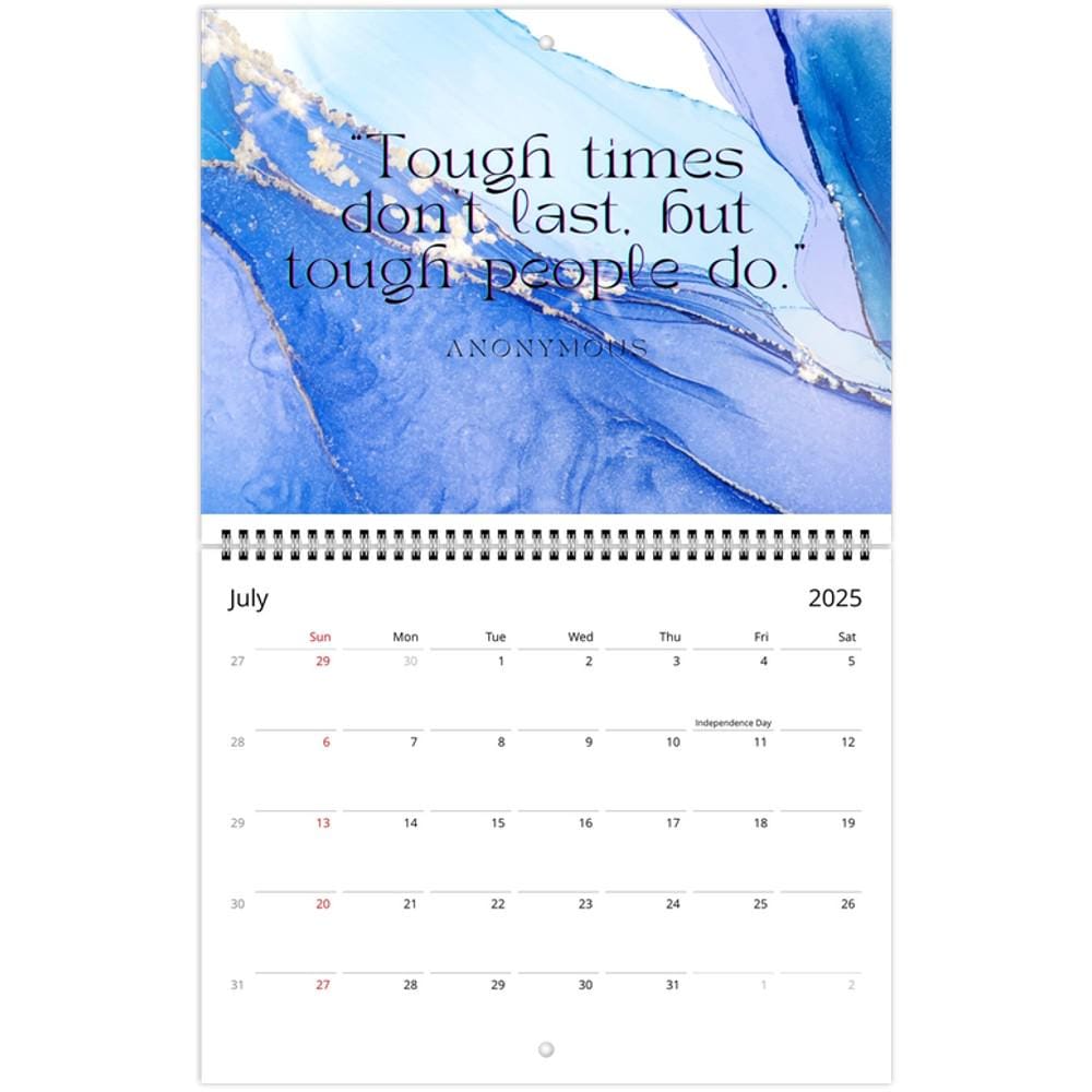 2025 Motivational Calendar Eco-friendly Print Inspirational - Etsy