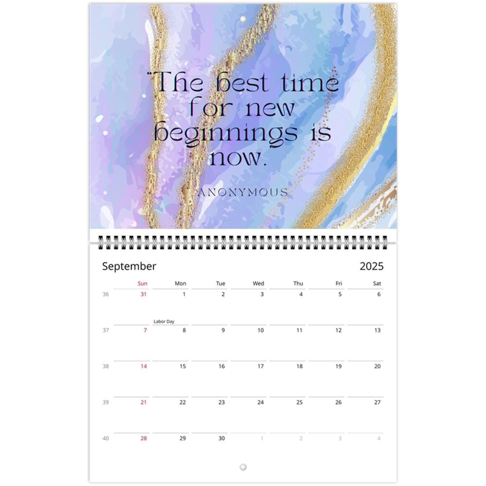 2025 Motivational Calendar Eco-friendly Print Inspirational - Etsy