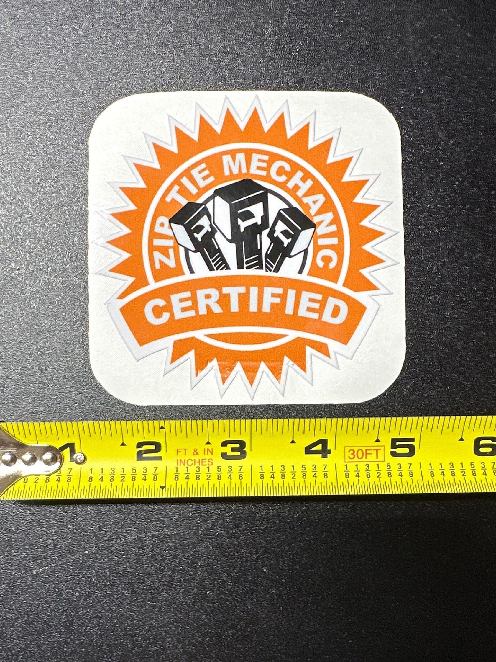 Custom Printed Certified Zip Tie Mechanic Decals - Etsy