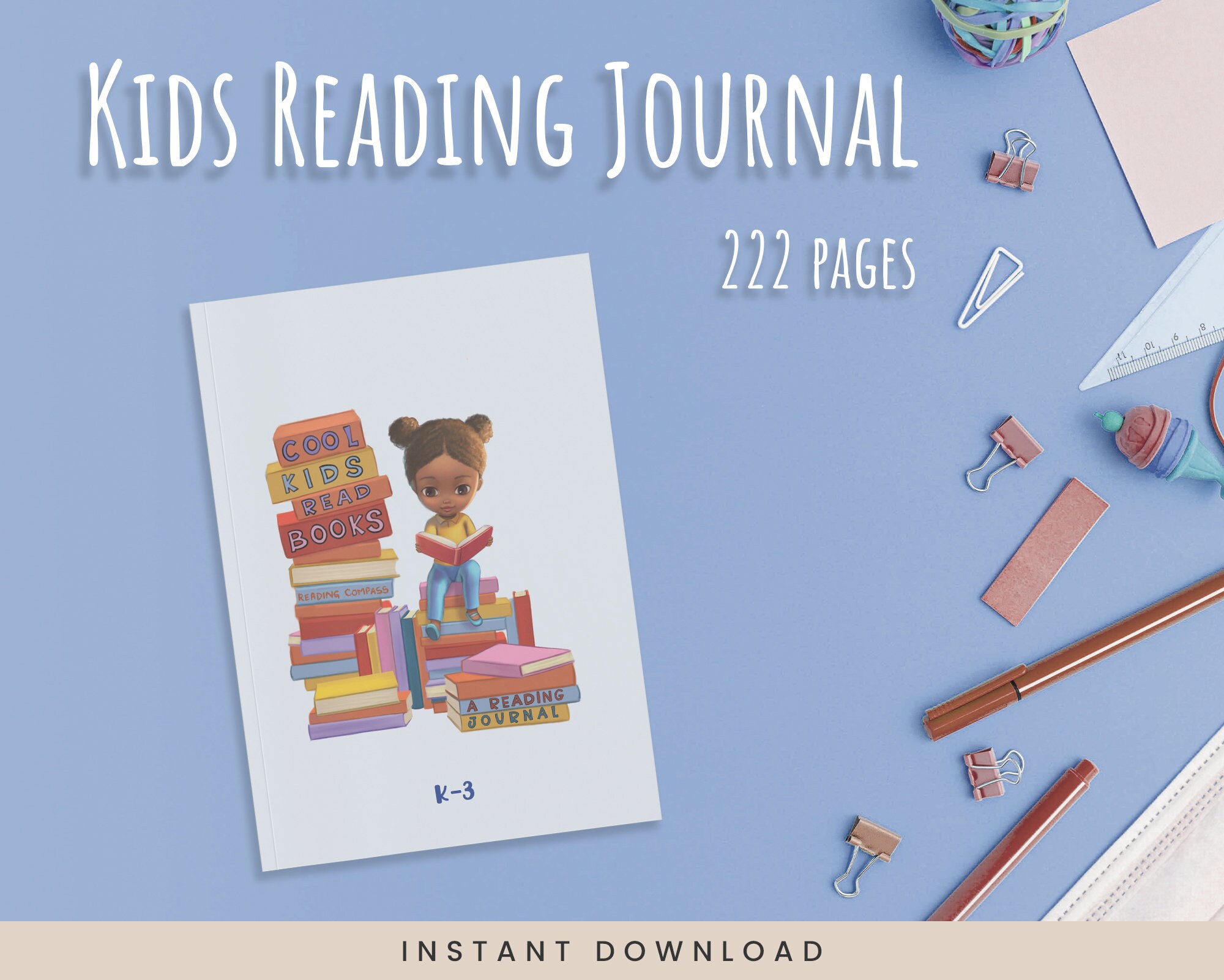 Reading Journal for Kids Cool Kids Read Books, Journal Opinion Writing ...