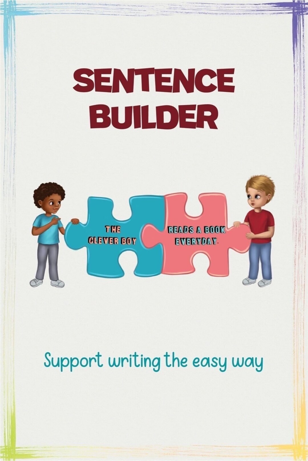 Sentence Building Cards Thesis Statement Builder Topic Sentence Builder ...