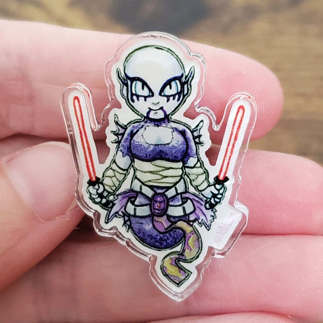 Mermaid Force Fan Made Pin Set Star Wars Pin Acrylic Pin - Etsy