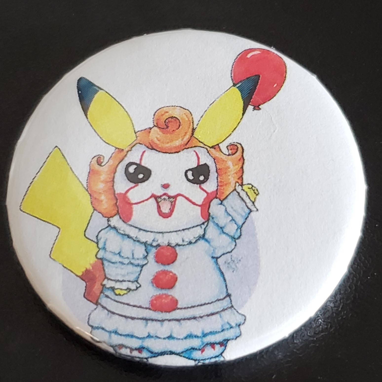 Horrorchu Button Pins Horror Icons, Pikachu, Elvira, Freddy, Chucky ...