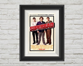 Superbad Poster - Etsy UK