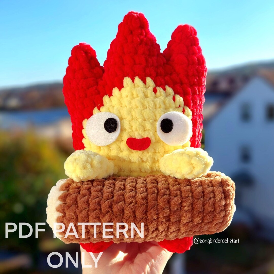 Digital PDF Pattern ONLY Kawaii Fire Crochet Pattern - Etsy
