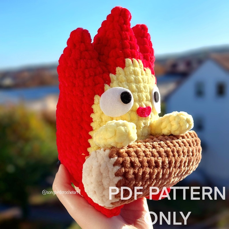 Digital PDF Pattern ONLY Kawaii Fire Crochet Pattern - Etsy