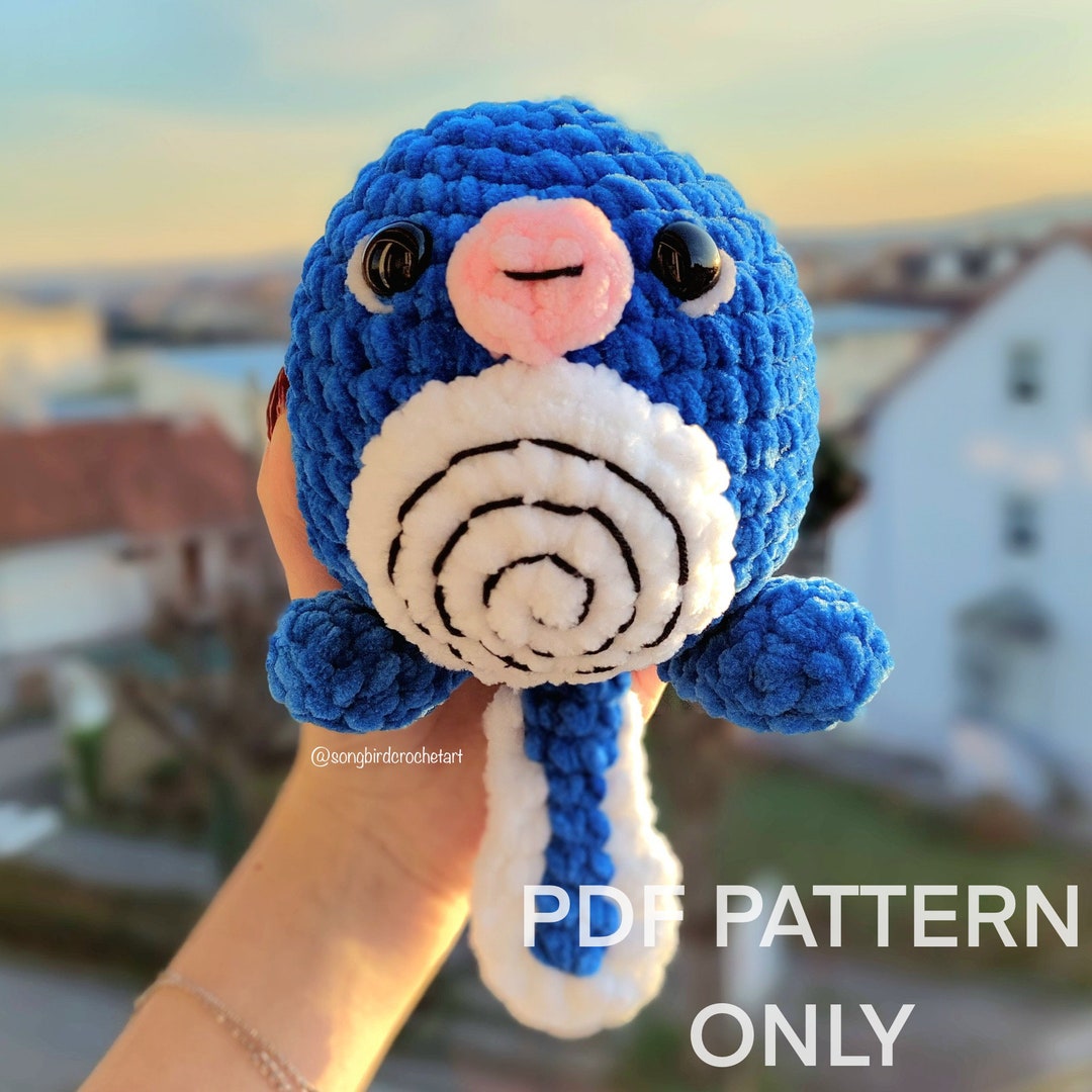 Digital PDF Pattern ONLY, Blue Tadpole Crochet Pattern - Etsy