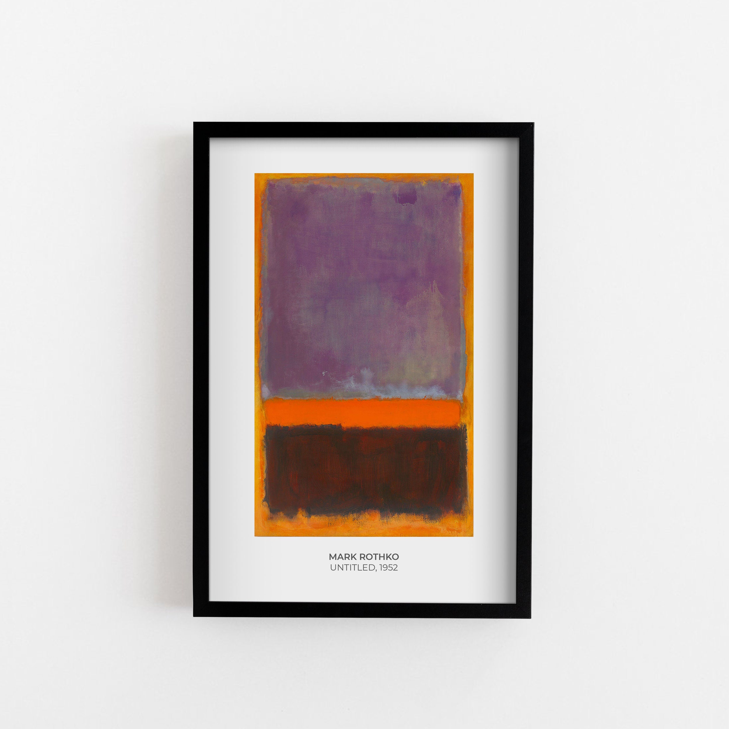 Mark Rothko Untitled 1952 Framed Wall Art Orange Fine Art - Etsy UK