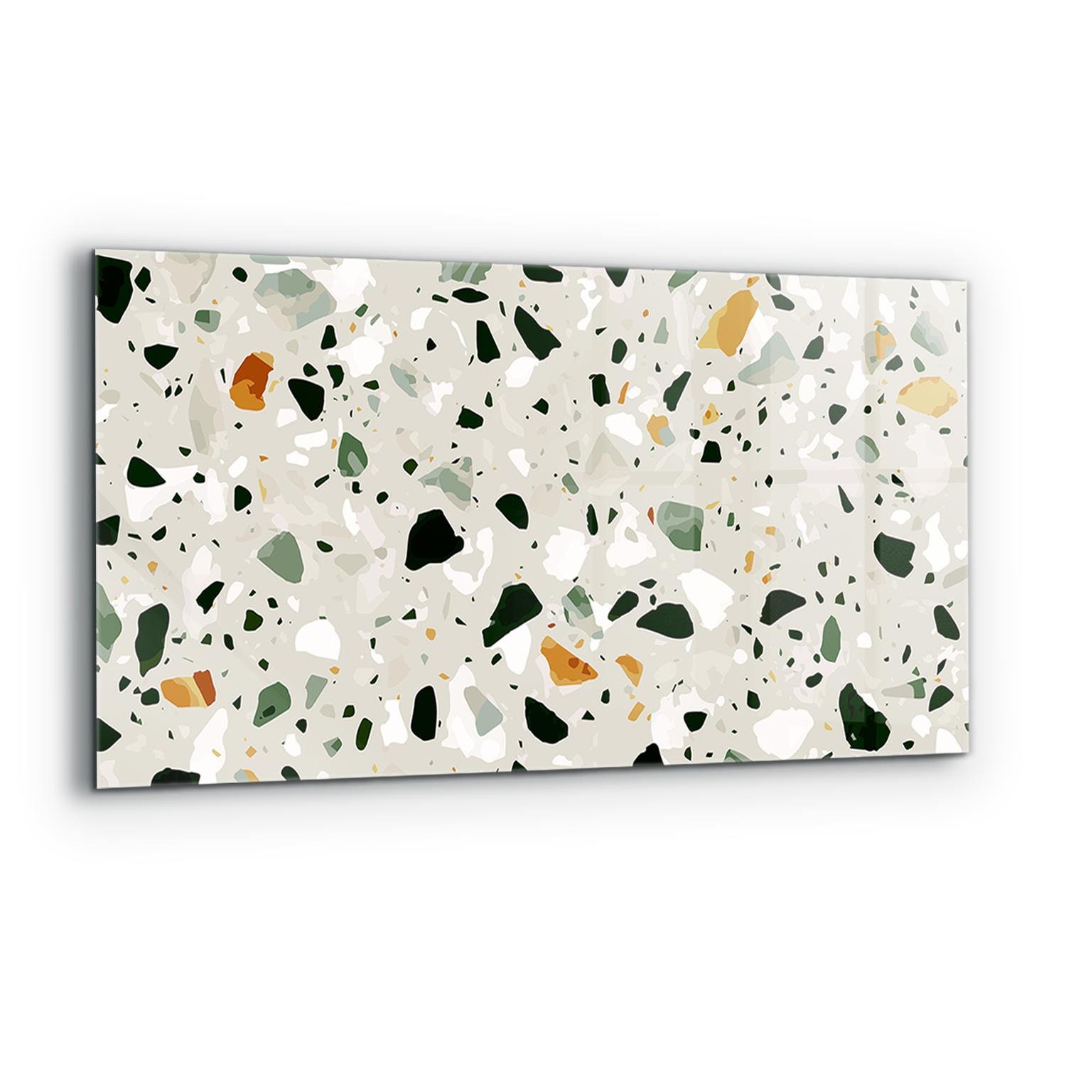Terrazzo Natural Stone Neutral Colors Splashback Glass - Etsy
