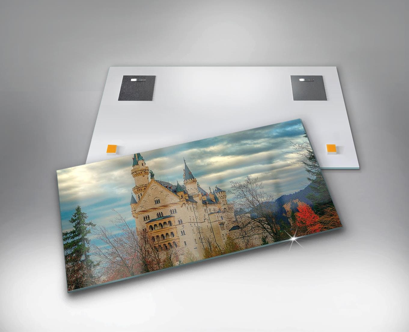 Castle in Neuschwanstein Germany Tempered Glass Print - Etsy