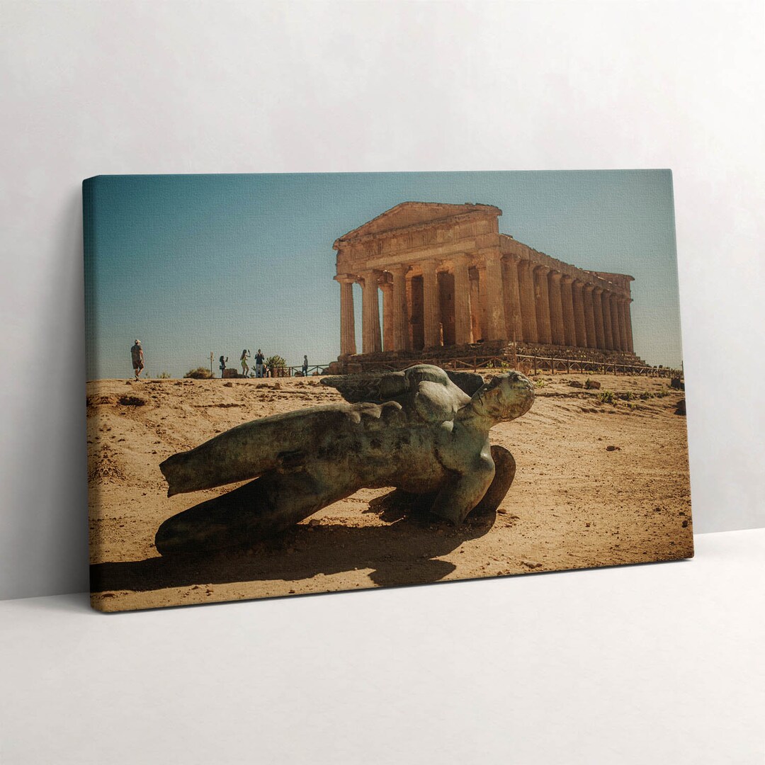Valley of the Temples in Sicily, Italy Canvas, Picture Wall Hanging ...
