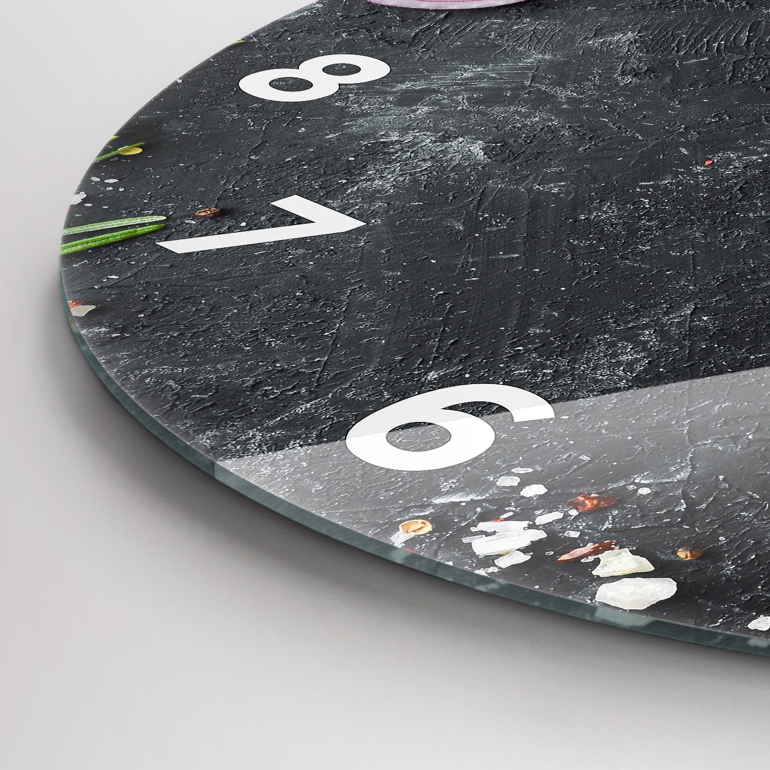 Vegetables on the Table Glass Clock Multicolor Modern Wall - Etsy