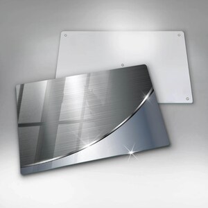 Pattern Metal Abstraction Cutting Board, Tempered Glass Chopping Board ...