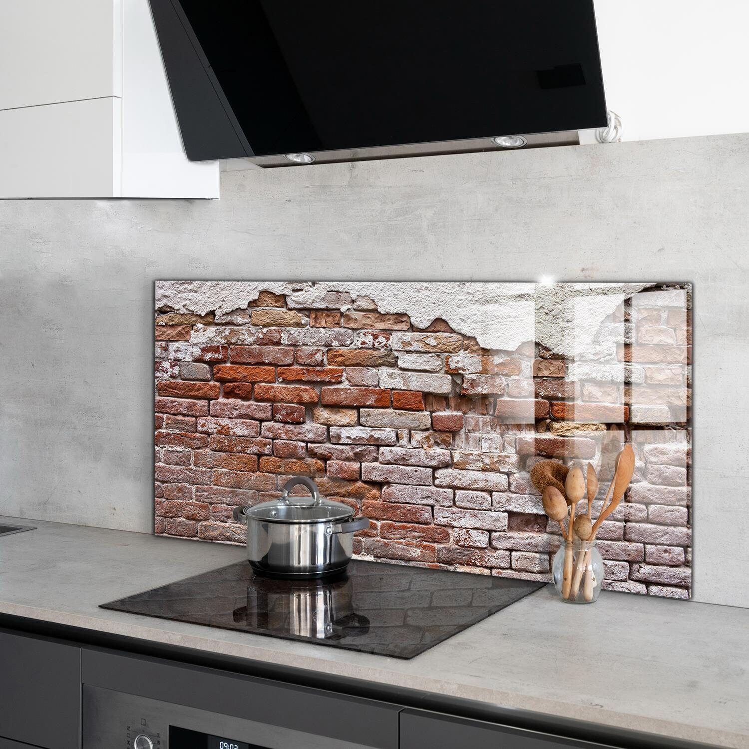 Stone Wall of Brick Brown Splashback Decorative Panels - Etsy