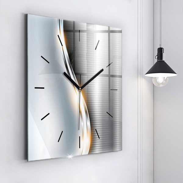 Glass Clock - Etsy