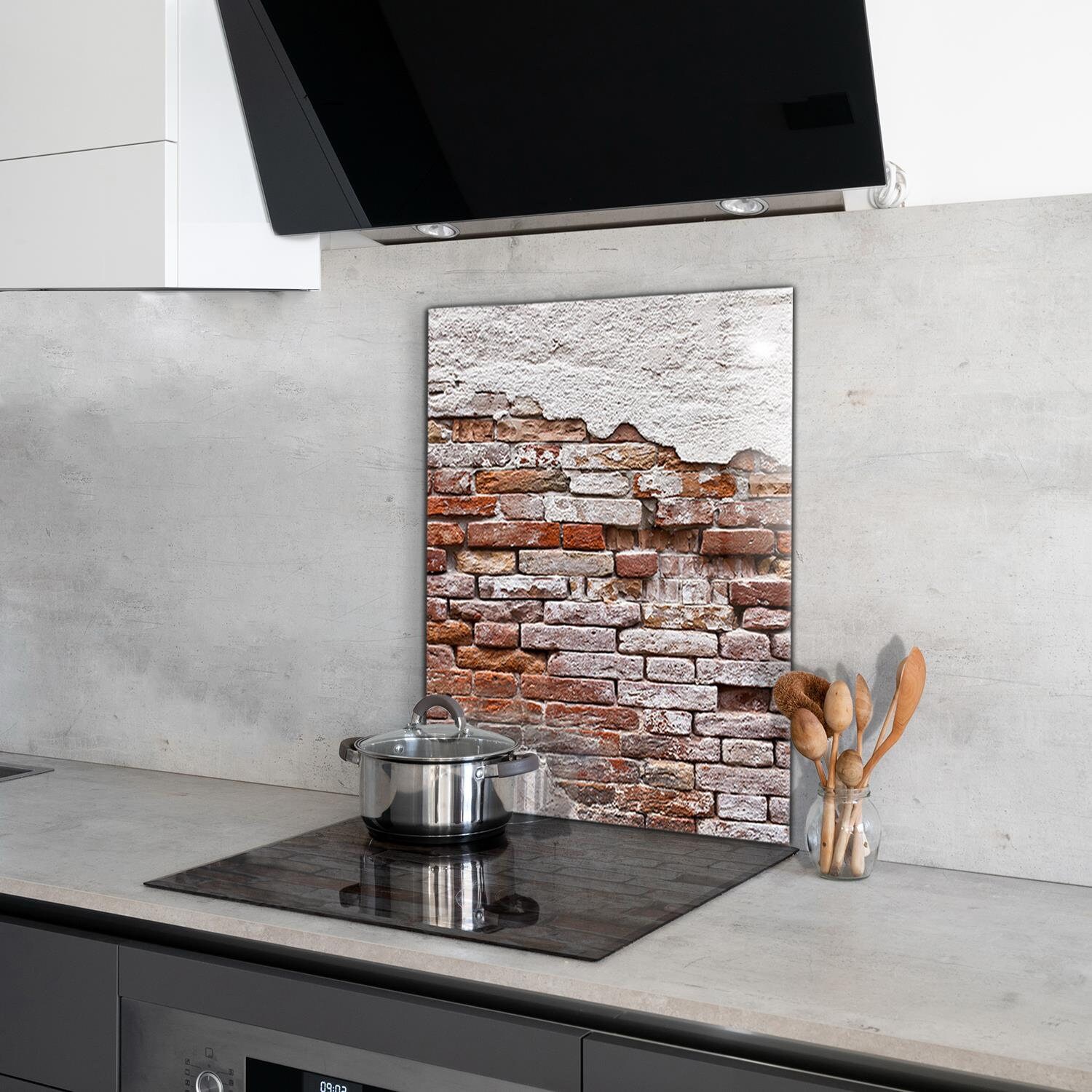 Stone Wall of Brick Brown Splashback Decorative Panels - Etsy
