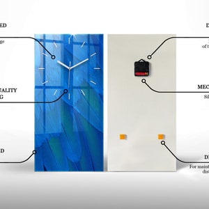 Pyramids and Sunset Modern Wall Clock, Beige Glass Clock, Architecture ...