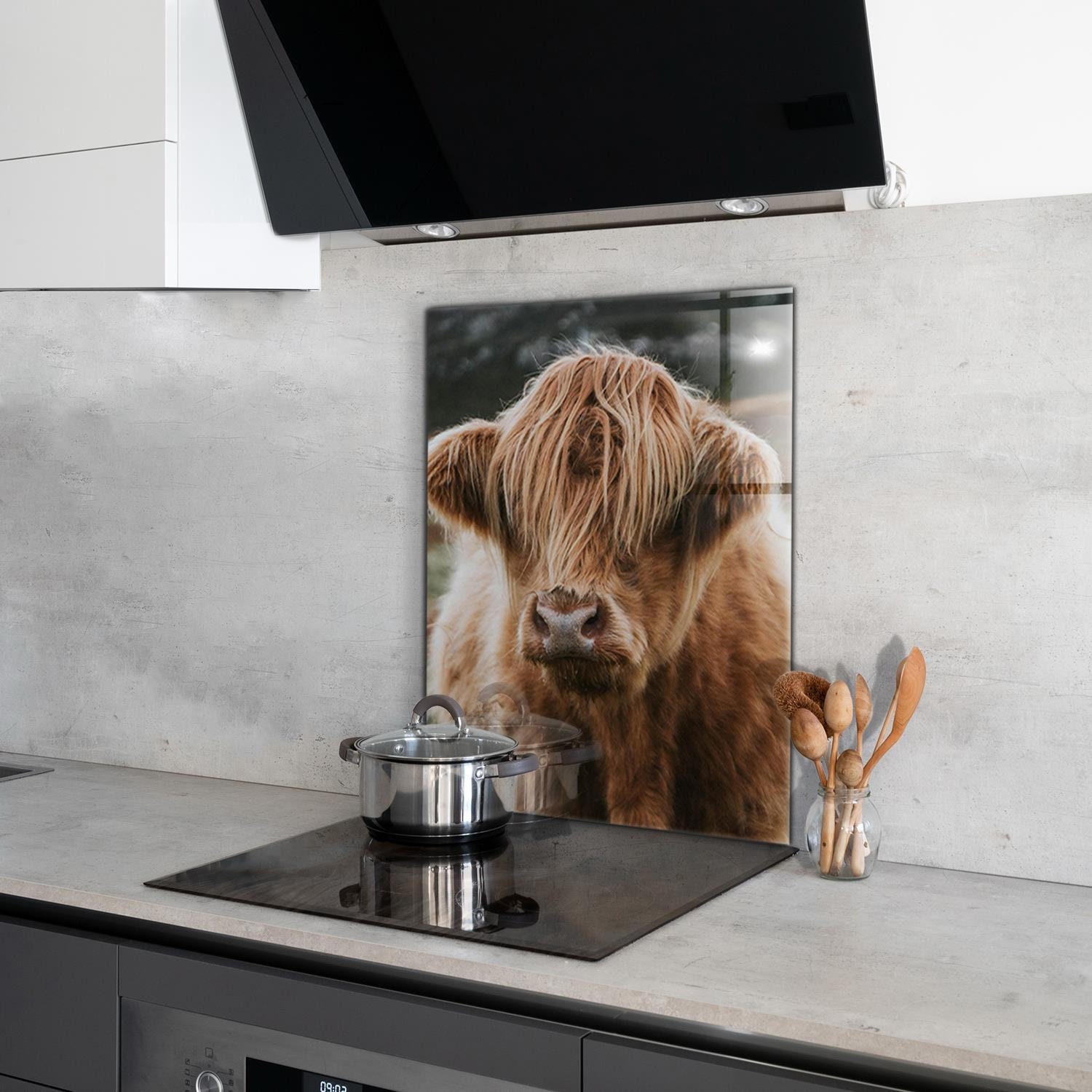 Highland Cow Style Cottage Brown Splashback Kitchen Decor - Etsy