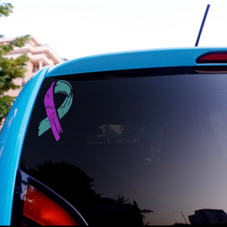 Awareness Ribbon Decal Mental Health Cancer Cerebral - Etsy