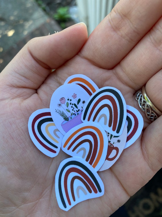 Mini Boho Rainbows Mini Boho Sticker Pack Customizable - Etsy