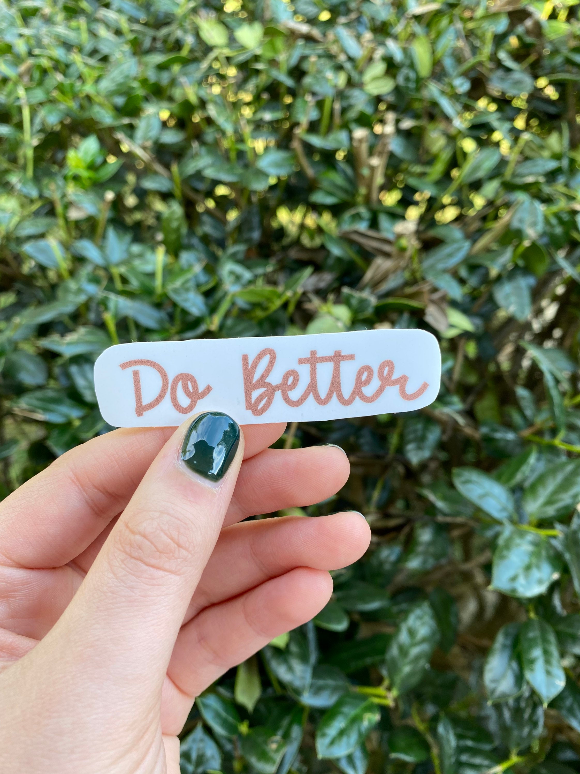Do Better Sticker Waterproof Sticker for Water Bottles - Etsy UK